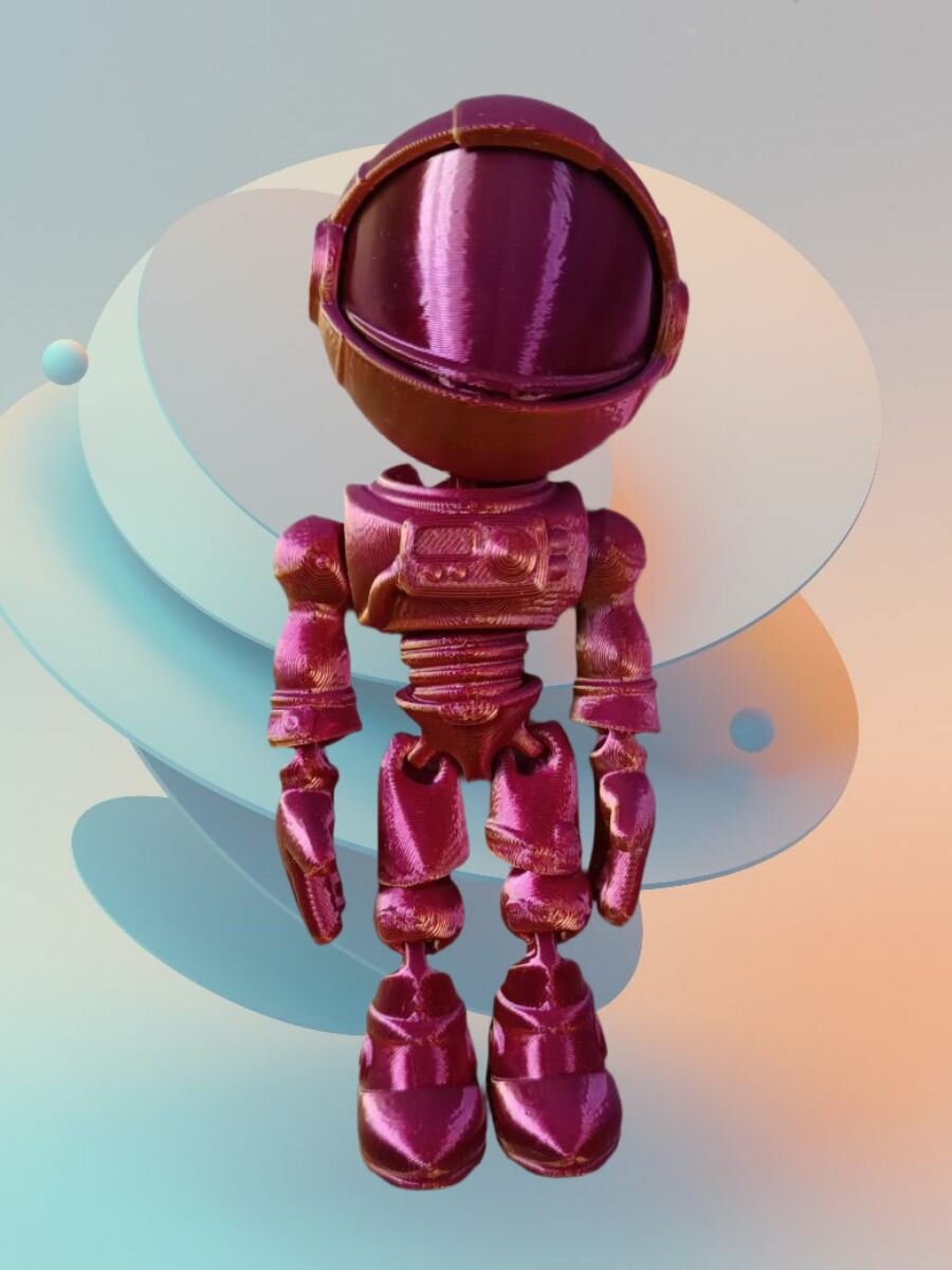 Игрушка "Веселый Космонавт", пластик, 3D печать, от 5 до 18 лет — фото 1