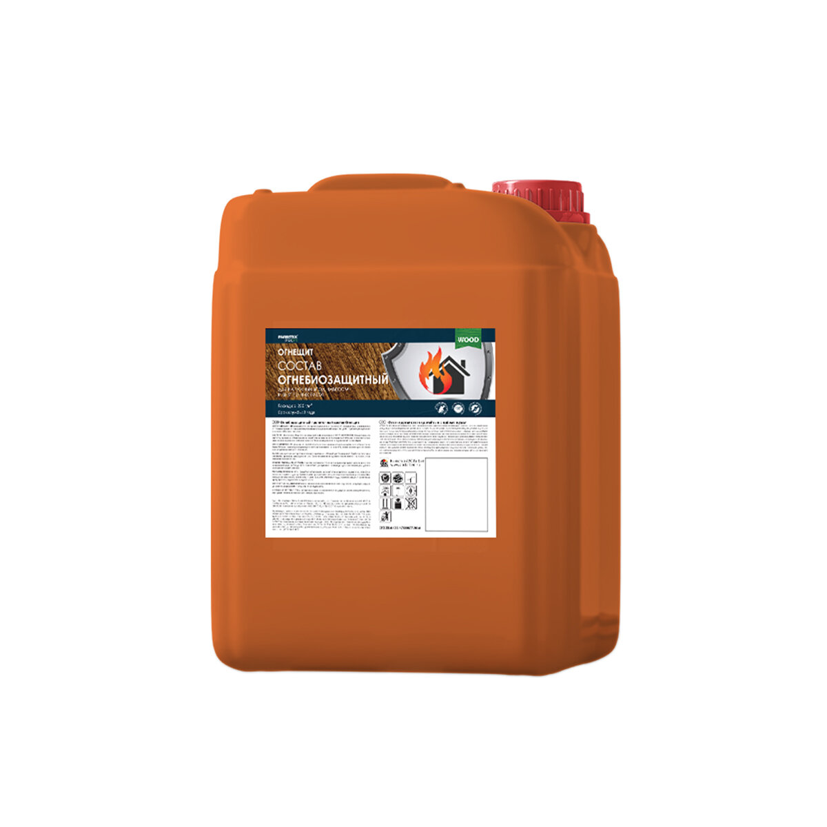 Огнебиозащитный состав для древесины Farbitex Profi Wood Огнещит, 5 л
