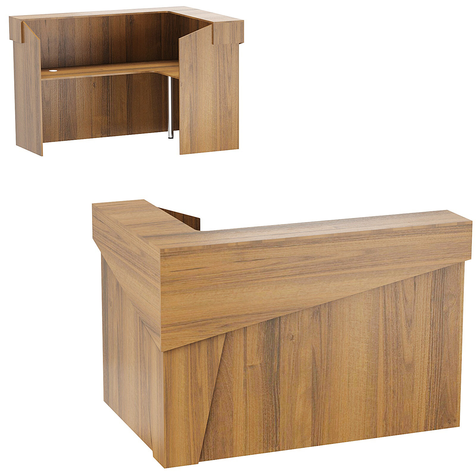 Стойка ресепшен АРТ №1A, Орех