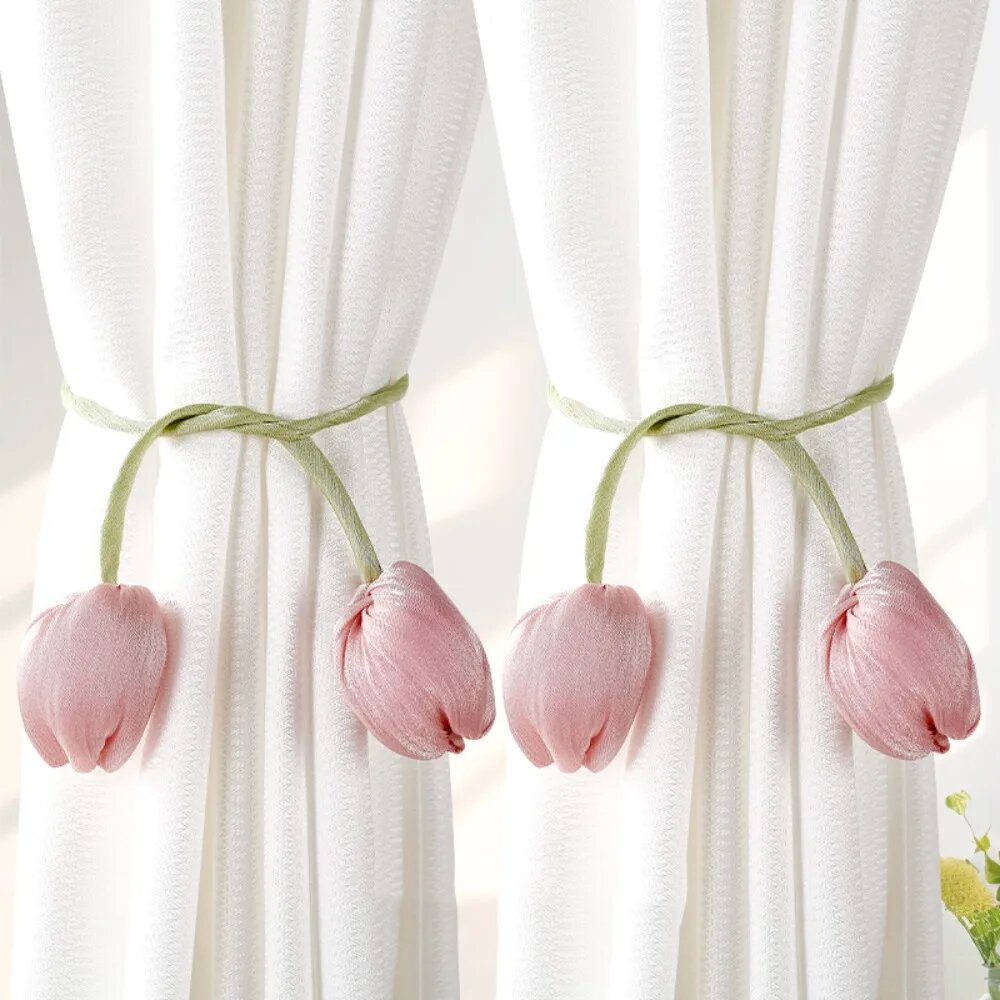 Лямки для штор Tulip, розовые