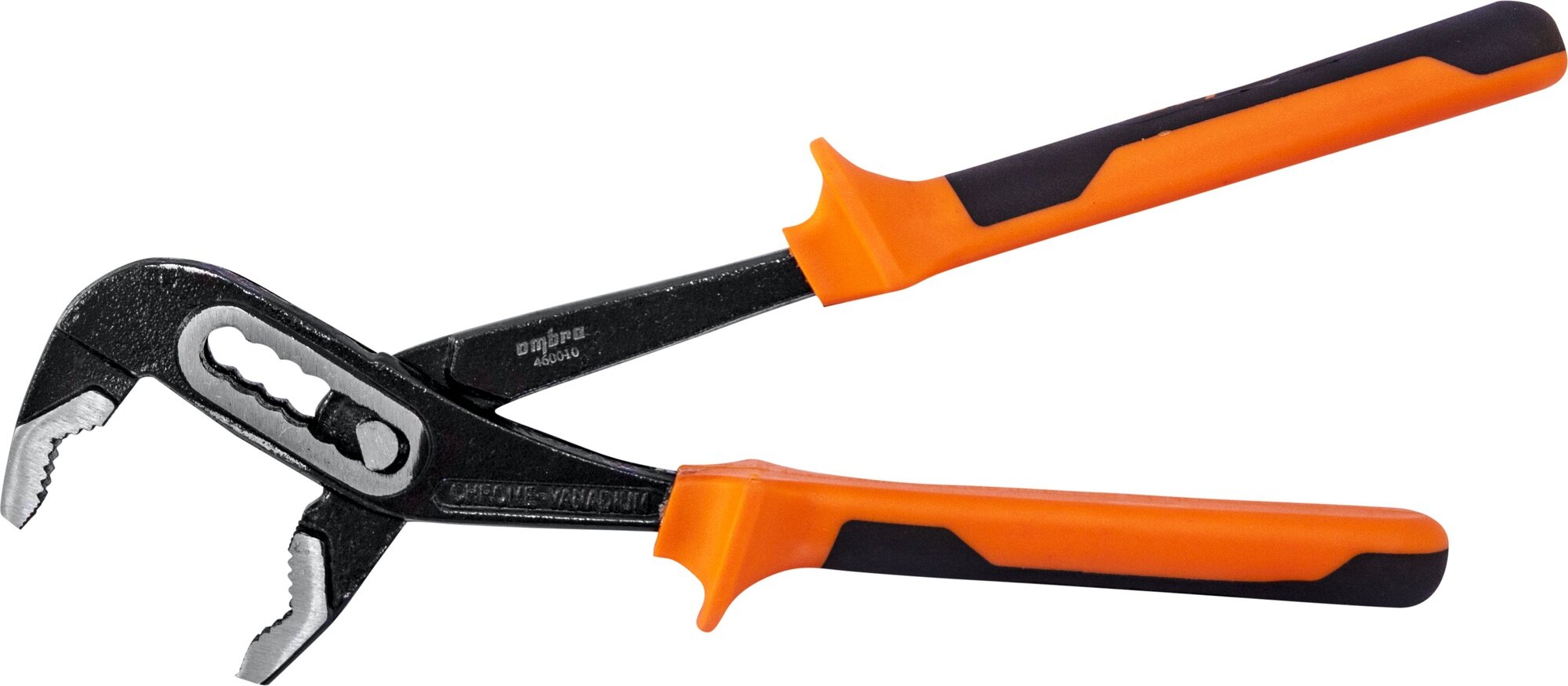 Клещи переставные с коробчатым захватом и двухкомпонентными рукоятками, 250 мм, 0-45 мм OMBRA