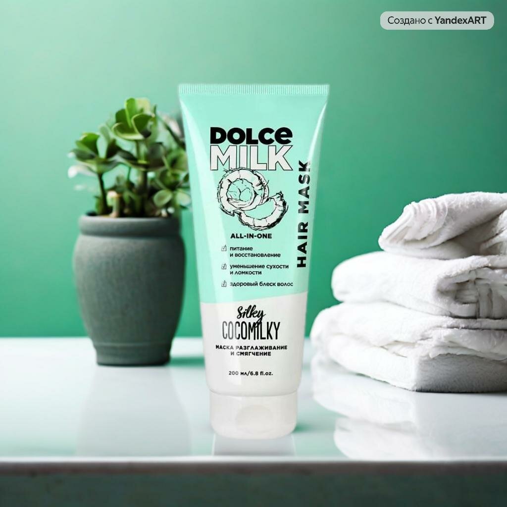 DOLCE MILK Маска для волос Разглаживание и смягчение «Босс Шелковый Кокос», 200 мл