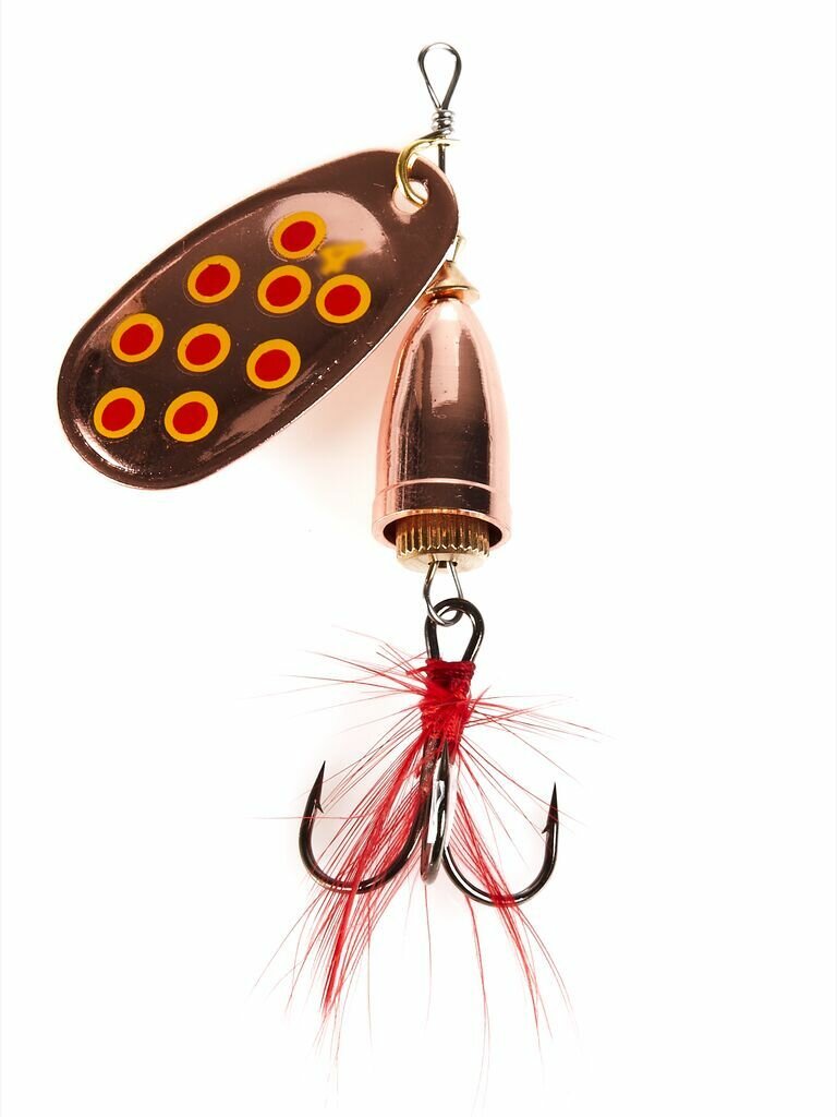 Блесна на окуня вращающаяся (вертушка) Lucky John BELL SPIN 02 06.0г CRD набор приманок на форель голавля в небольших речках и озёрах , снасти рыболовные для зимней и летней рыбалки