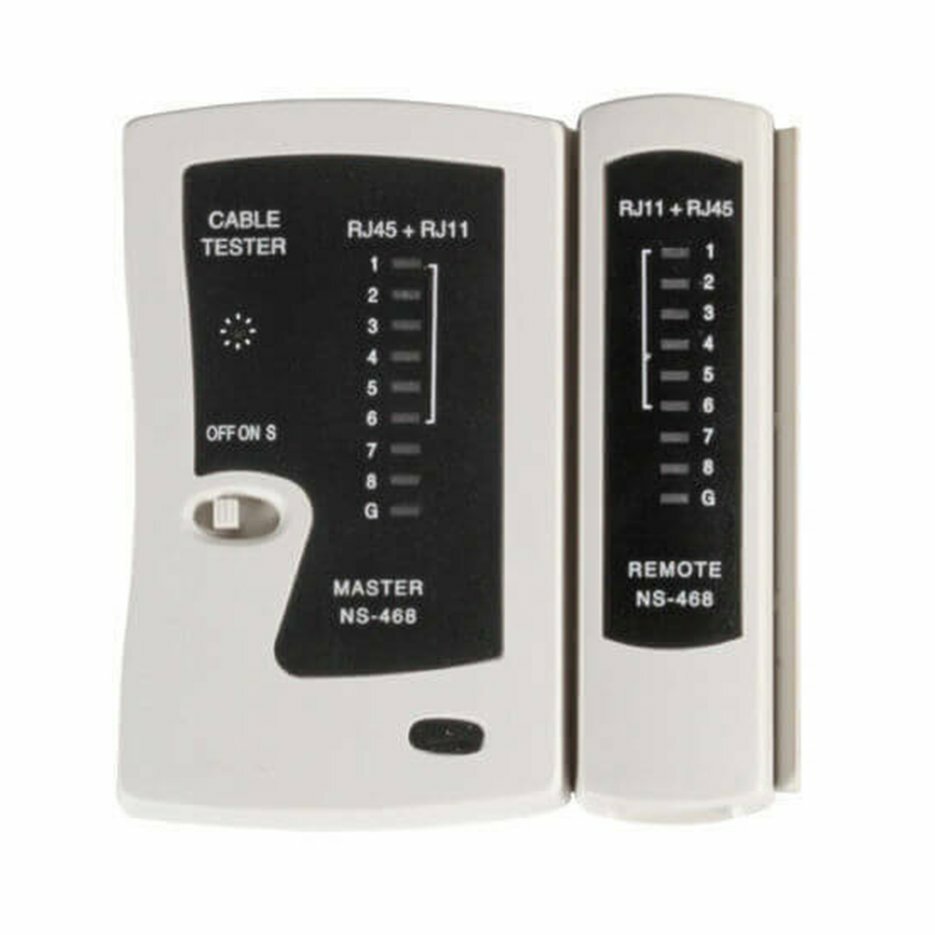 Сетевой тестер Сетевой тестер BNC Тестер сетевого кабеля Тестер коаксиального кабеля белый