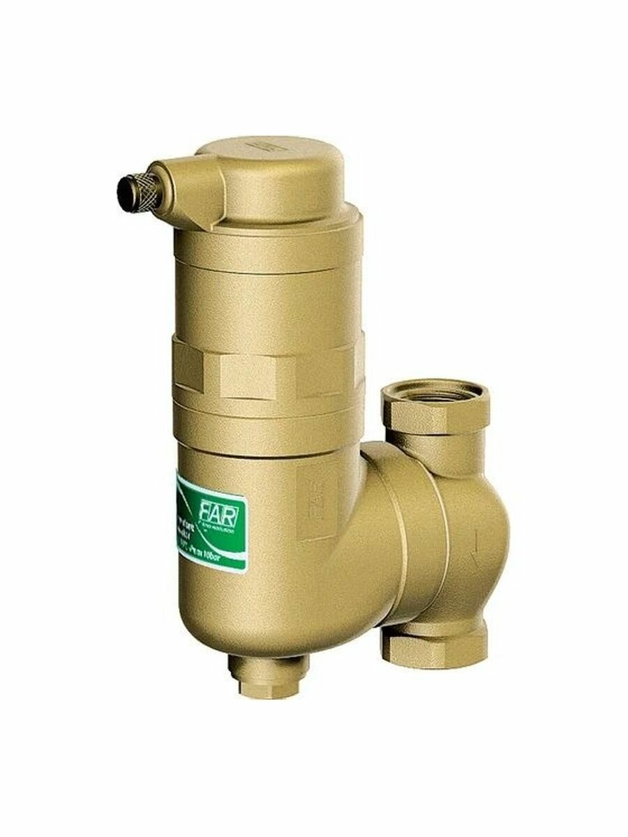 Деаэратор воздухоотводчик FAR FA 2254, латунь, поворотный, 1/2", 20 мм