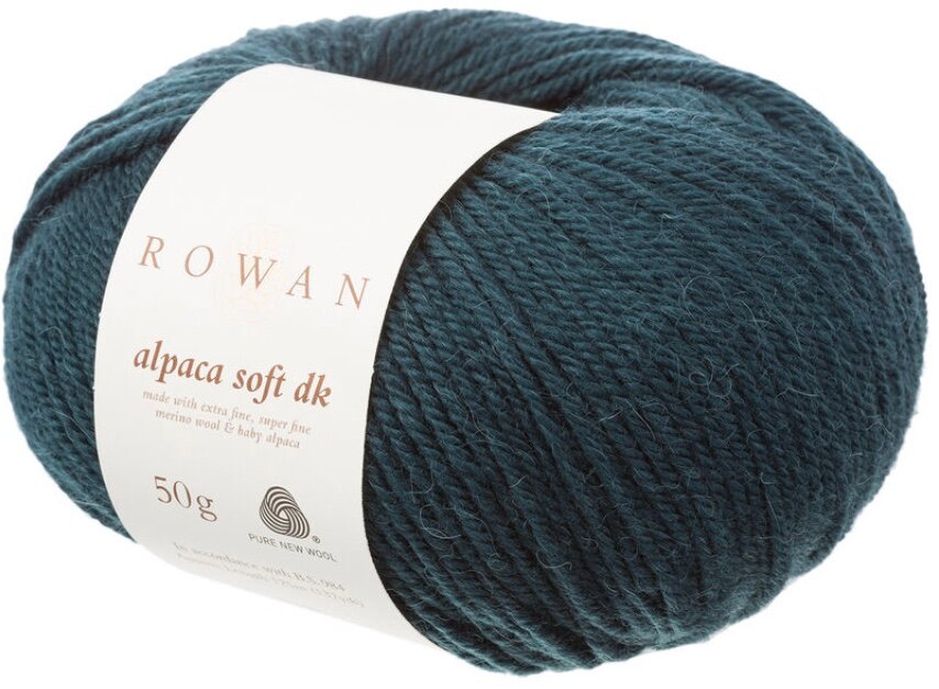 Alpaca Soft DK /Альпака Софт ДК/ пряжа Rowan, 9802210 (214, hunter green (темно-зеленый), зеленый)