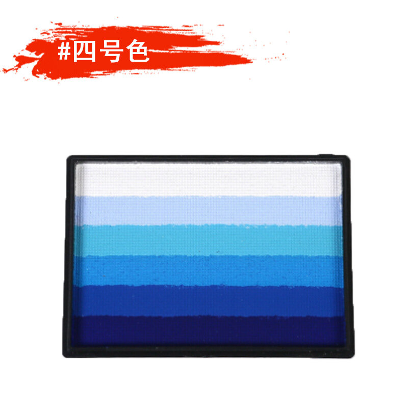 Детская раскраска "Лицо", 50г, радужная полоска, моющийся пигмент