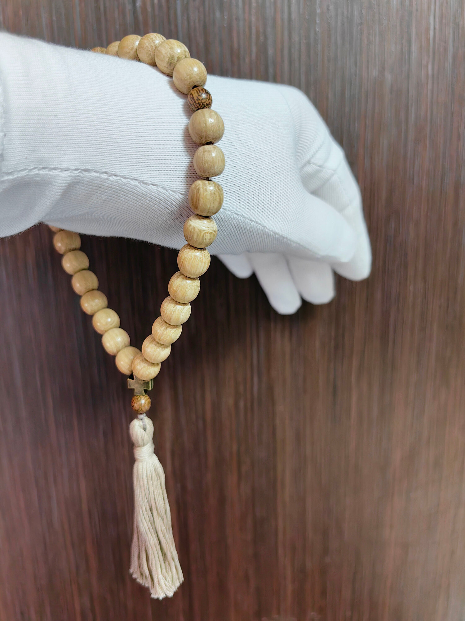 Четки из дуба православные, 30 бусины диаметр 8 мм.