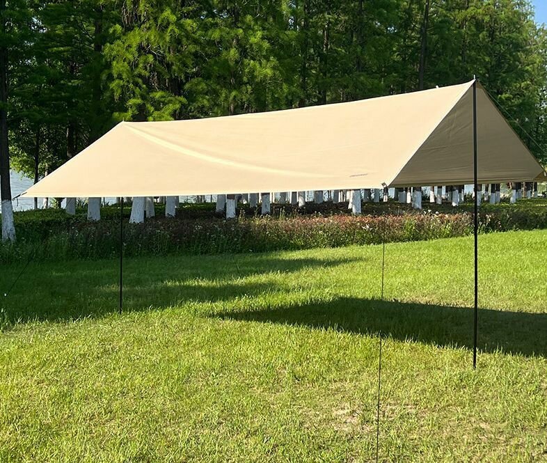 Навес туристический, крыша, быстросборный, желтый, 450x300 см