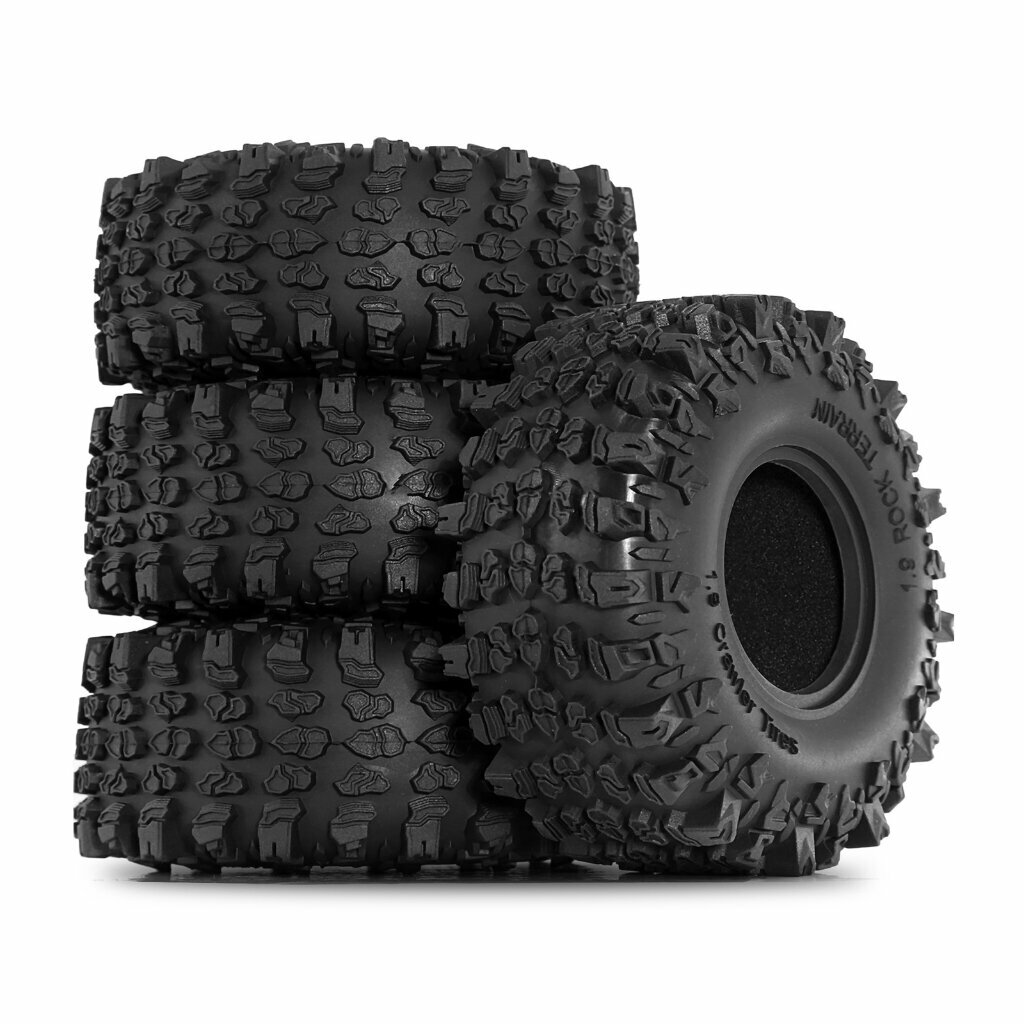 4 Шт Резиновые Колесные Шины для Гусеничных Машин с Дистанционным Управлением, Аксессуары Для Грязевых Шин