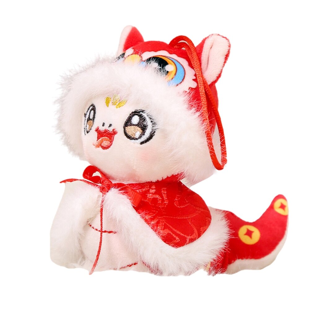 Игрушка-Змея Китайская Новогодняя Мягкая Игрушка для Новогодних Талисманов Плюшевая Игрушка Мягкие Игрушки Год Змеи 2025