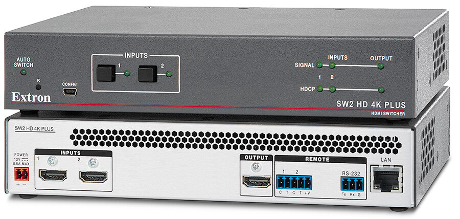 Коммутатор 4K HDMI 2x1 EXTRON SW2 HD 4K PLUS, 60-1603-01