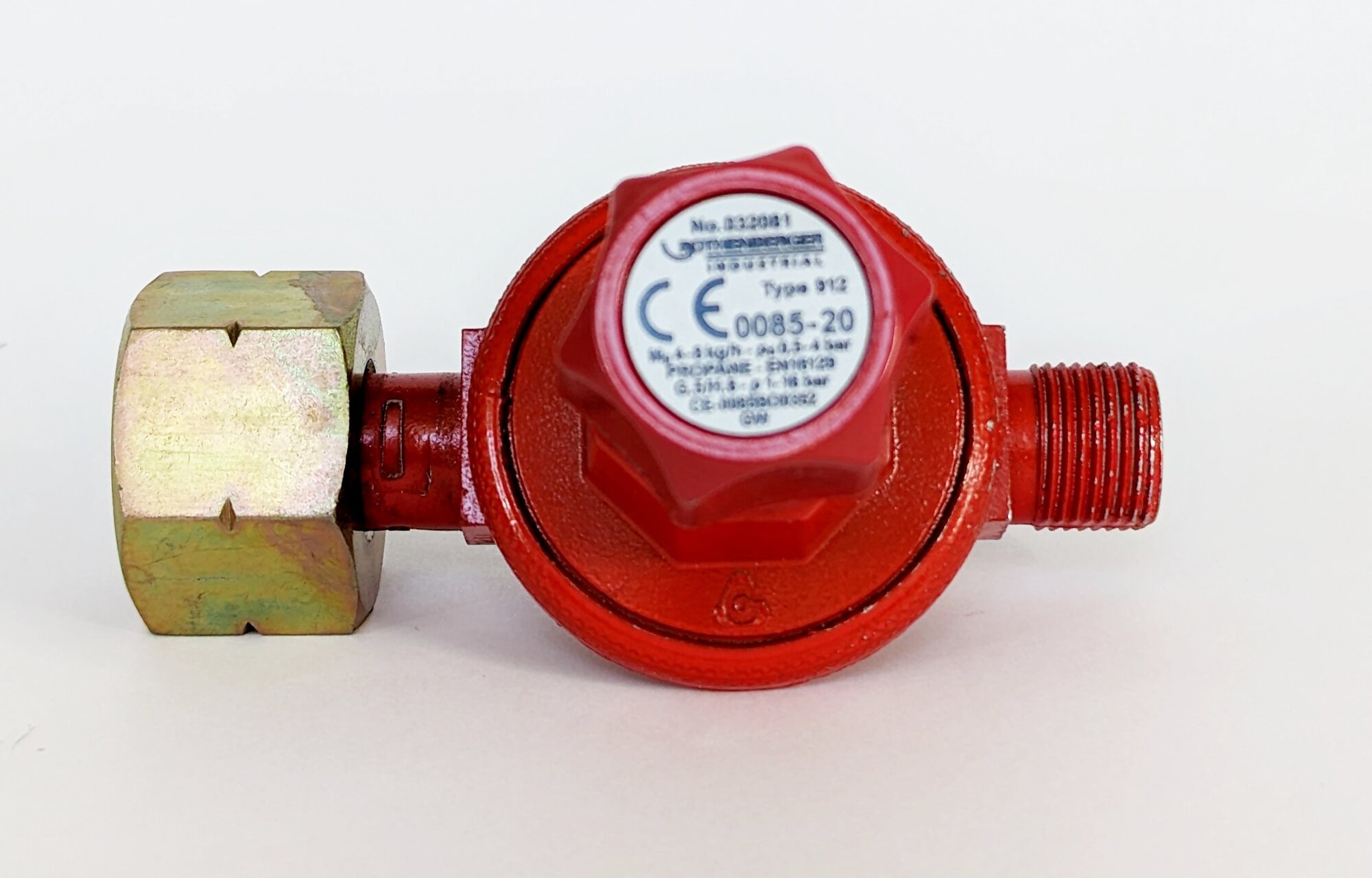 Редуктор пропановый для газовой пушки/газосварки Cavagna Group тип 915 без манометра 9115901075