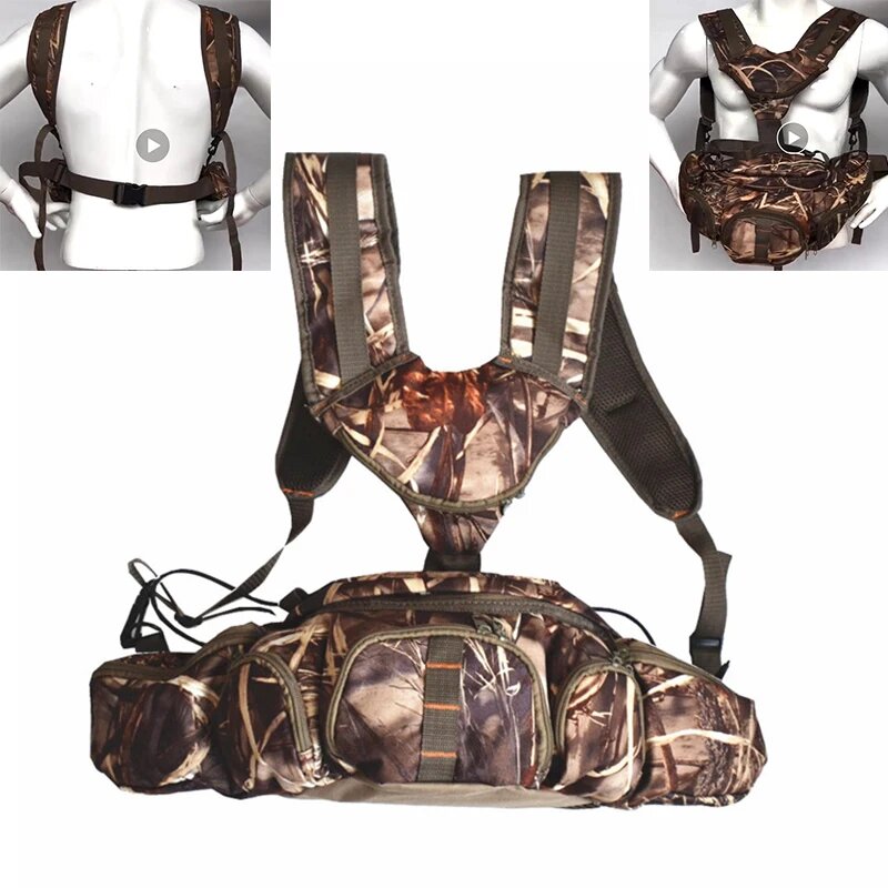 Новая камуфляжная поясная сумка для охоты, поясная сумка, сумка для рыбалки, портативная поясная сумка для приманки, сумка для рыболовных снастей для альпинизма, пешего туризма