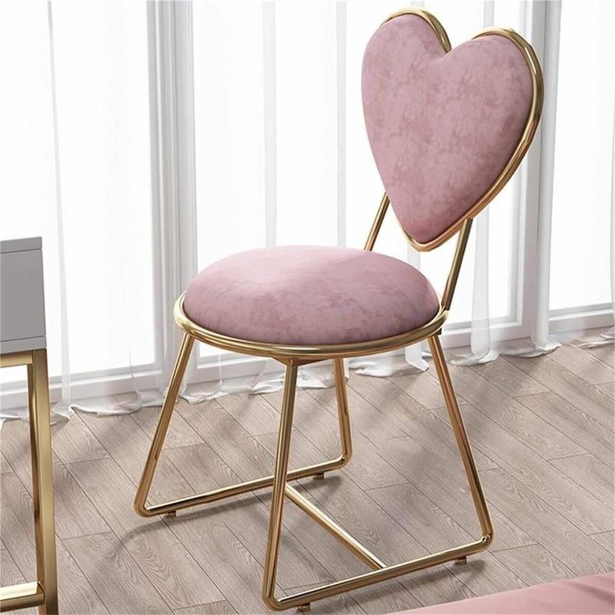 Стул для макияжа, стул для макияжа в форме сердца