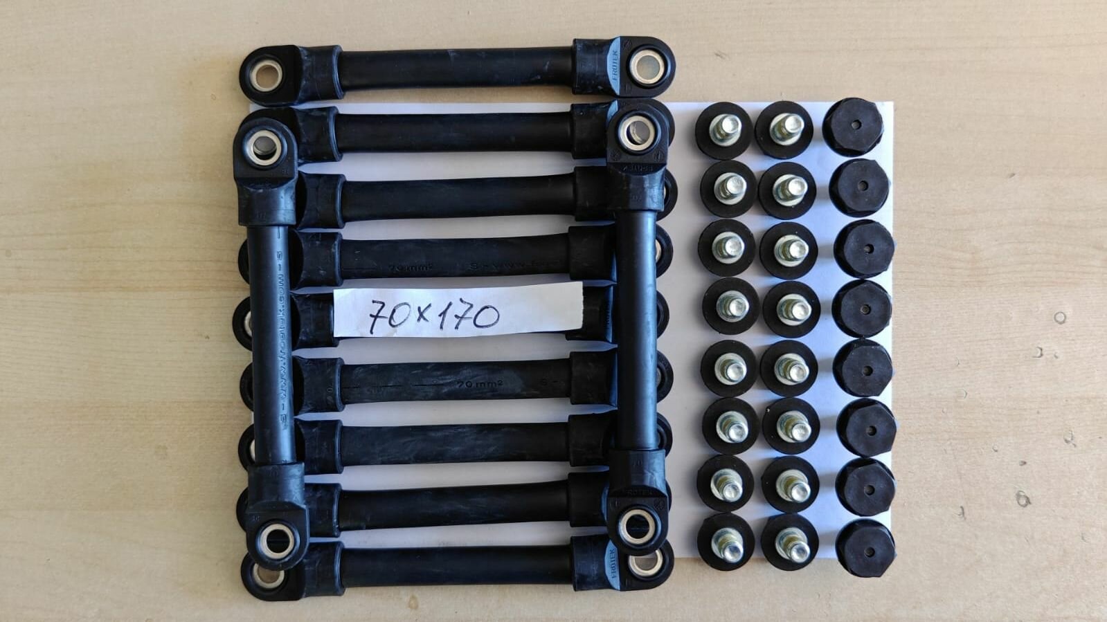 Комплект перемычки гибкие Frotek 70x170 (11 шт) и болты (24 шт) для аккумулятора 24V