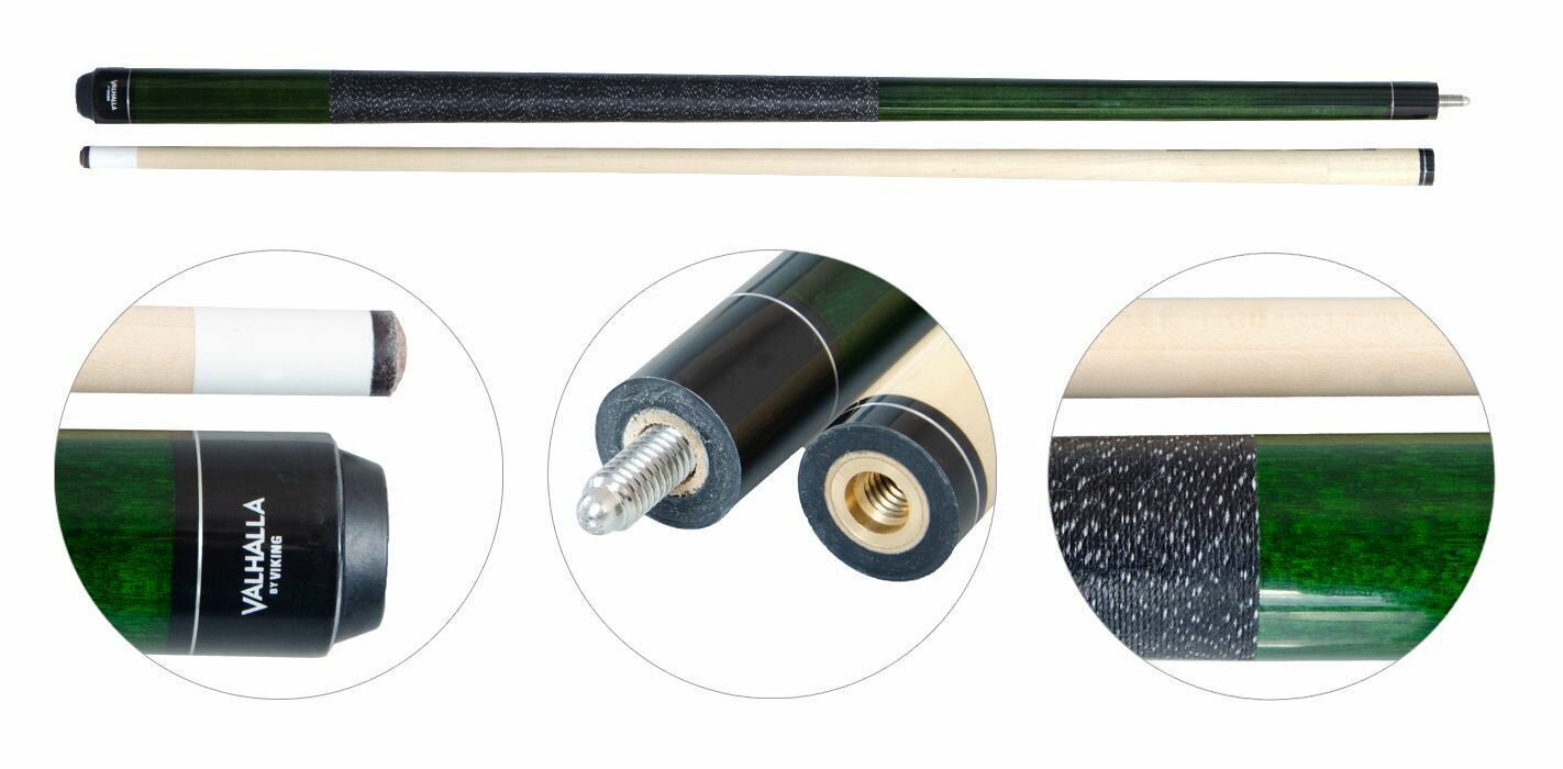 Кий для пула 2-pc "Viking Valhalla VA115" (зеленый)