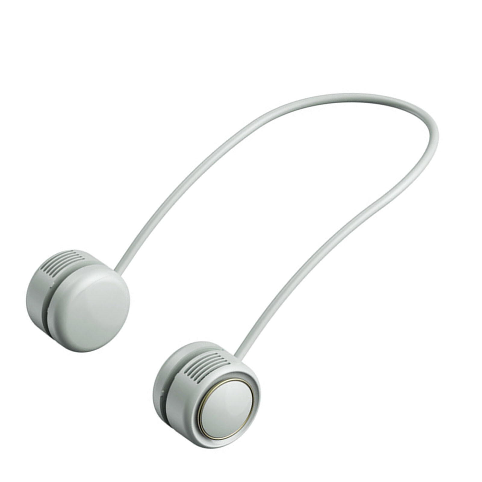 Портативный шейный вентилятор Безлопастной вентилятор 1600 мАч Работает от аккумулятора Переносной персональный вентилятор Безлистный USB-перезаряжаемый 3-скоростной гибкий шланг Зеленый