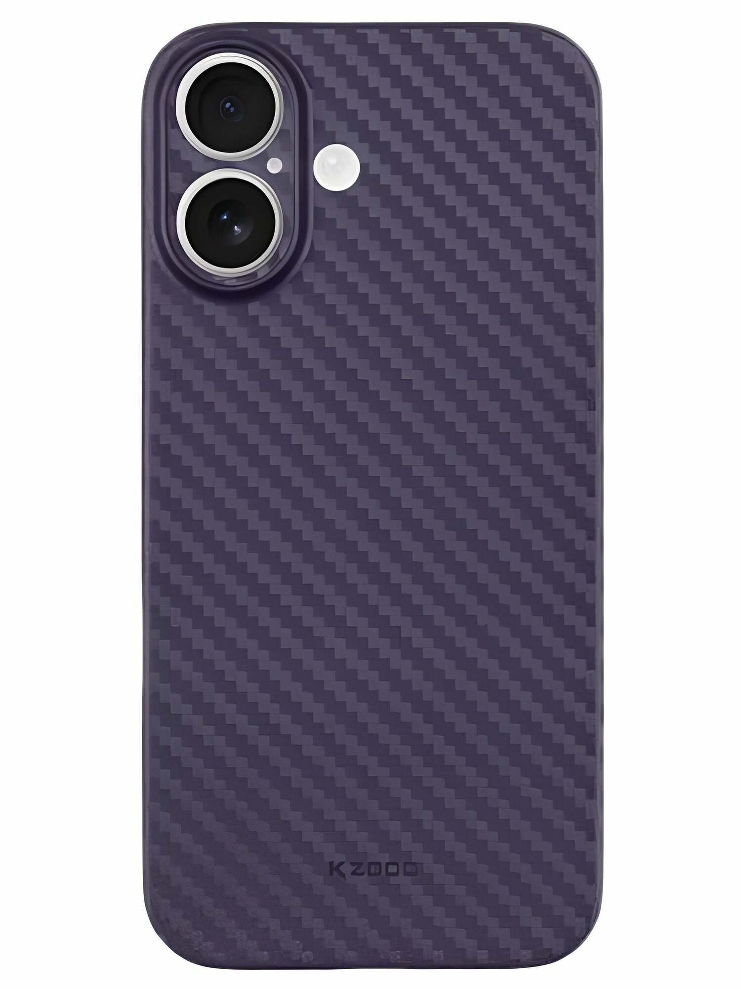 Чехол на iPhone 16 Plus, Air Carbon ультратонкий пластик, темно-фиолетовый