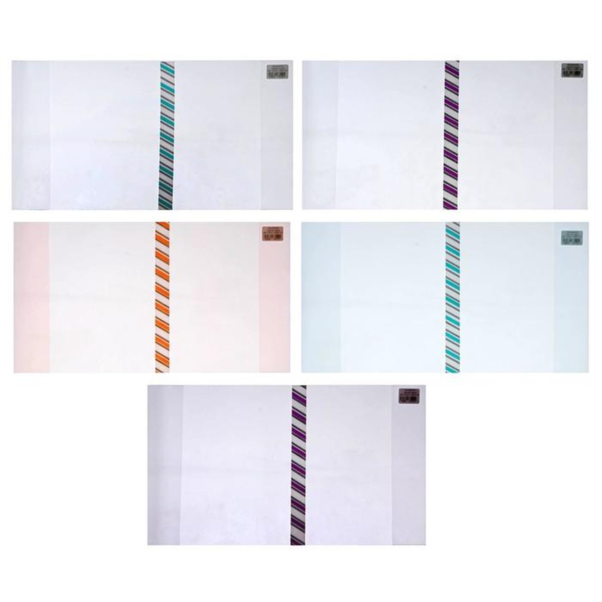 Обложка ПЭ 208 х 400 мм, 140 мкм, для общих тетрадей, универсальная, с закладкой, микс