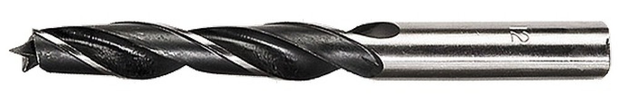 Сверло по дереву СИБРТЕХ спиральное, цилиндрический хвостовик, из углеродистой стали, диаметр 12мм, длина 150мм / инструменты