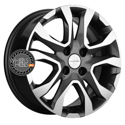 Диск автомобильный литой Khomen Wheels KHW1503 (Rio/Solaris) 15x6 4x100 et46 dia54.1 Gray-FP