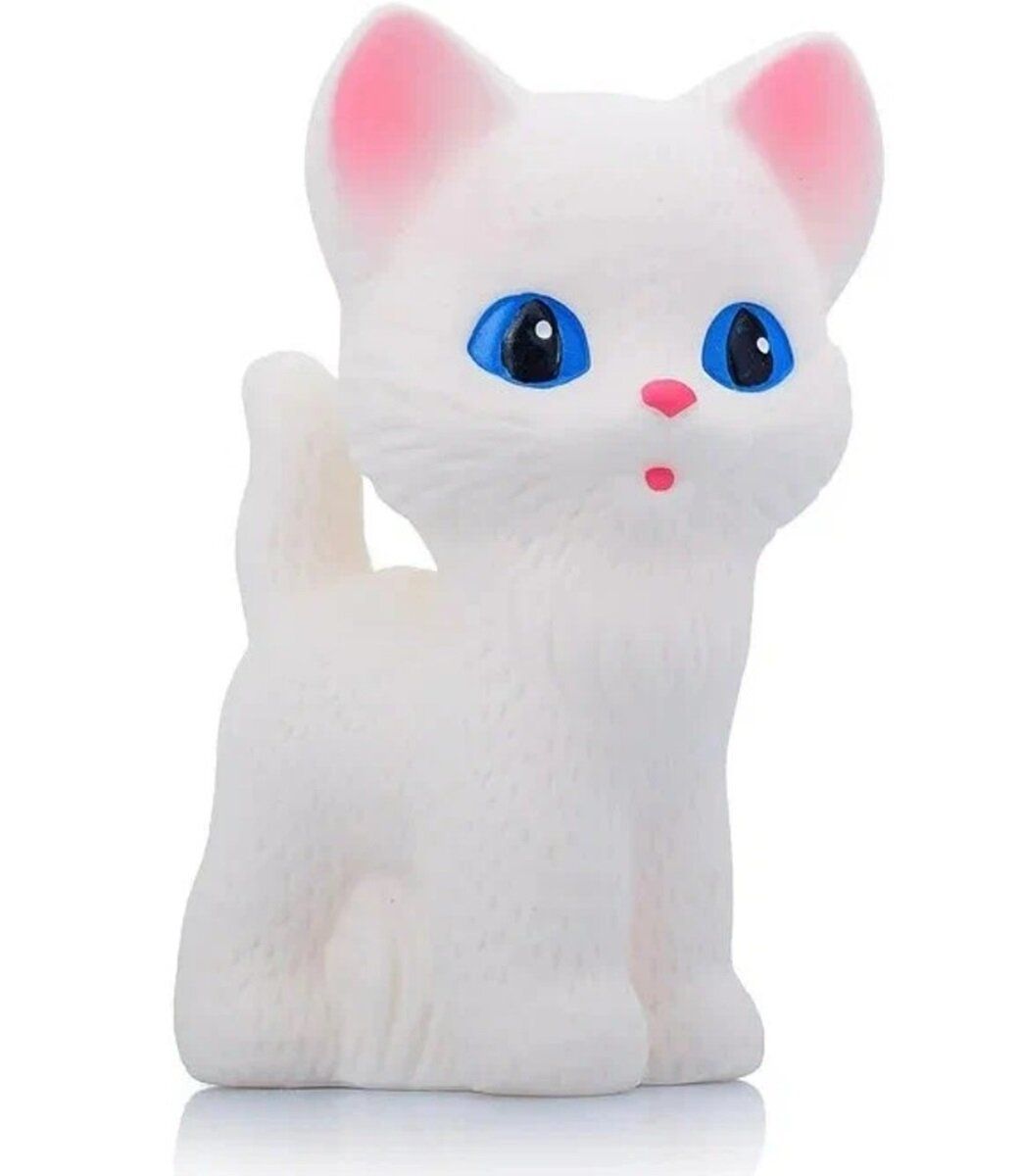 Котенок Огонек Снежок, 12 см С-1635