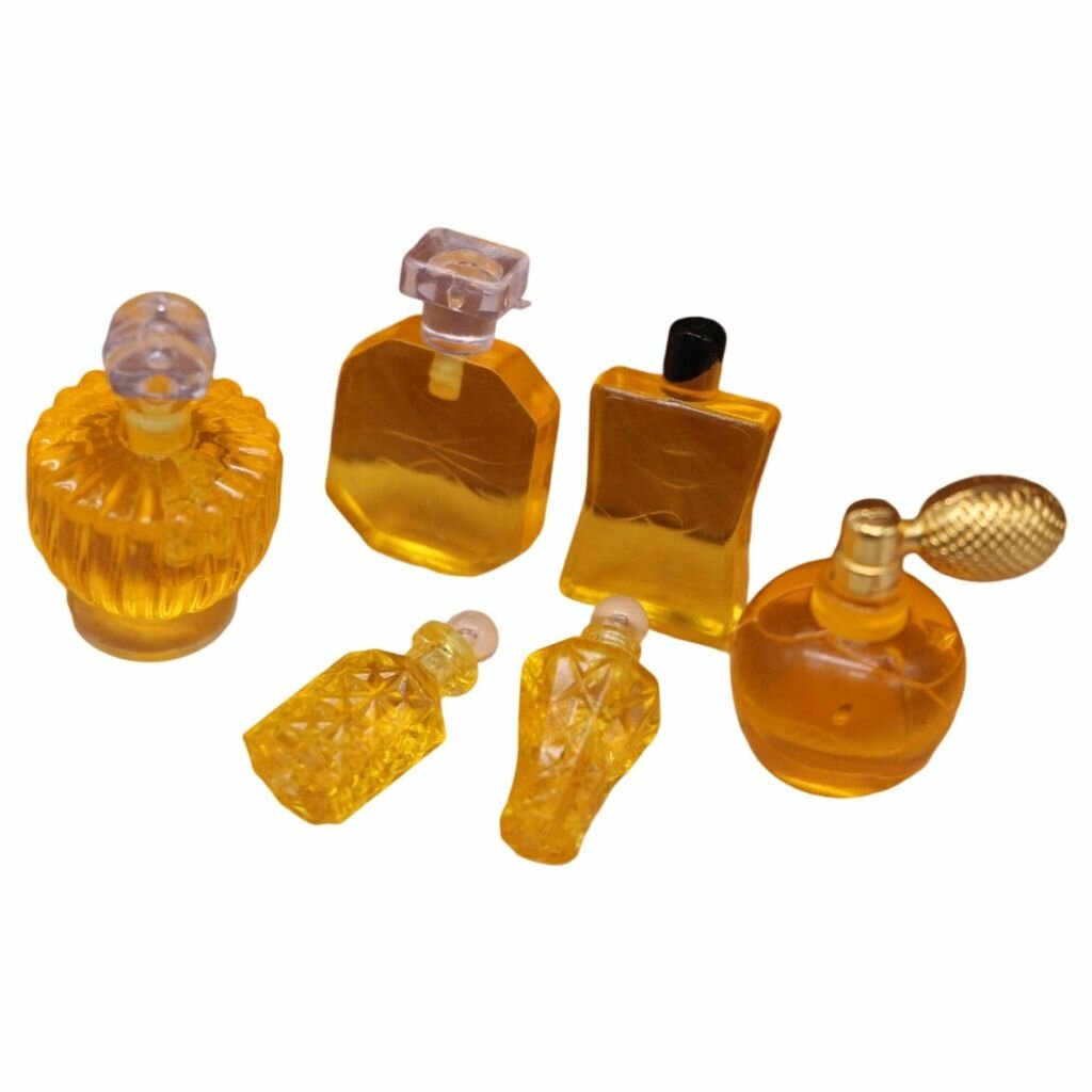 Кукольный домик Набор парфюмерии для кукольного домика, Мини-игрушки, Мини-аксессуары-Желтый