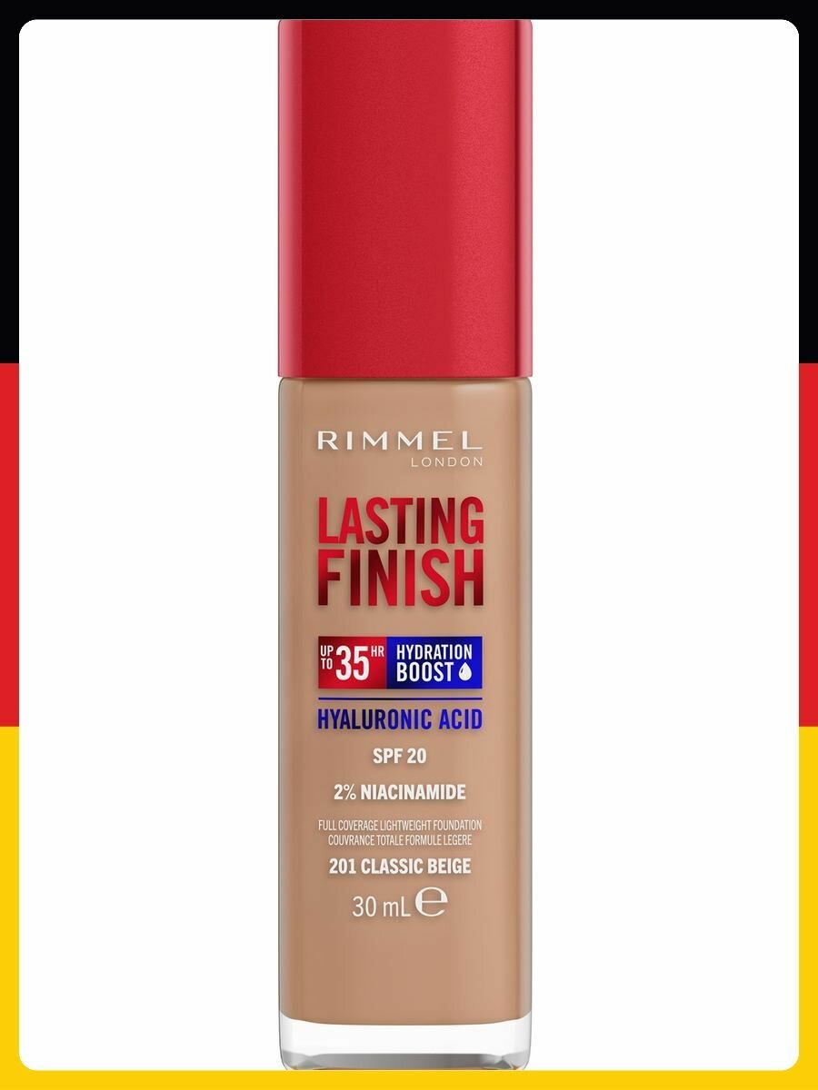 Тональный крем Rimmel Lasting Finish Lasting Finish 35 Hour Foundation 201 Classic Beige
