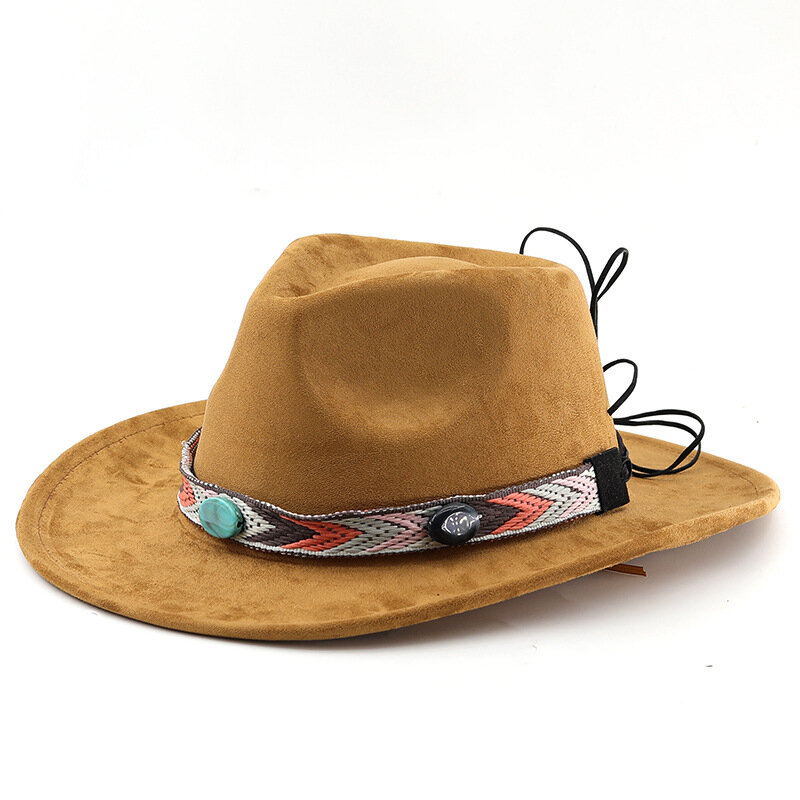 Городских образов JYL Шляпа федора Женская Страза английская панама пара Фетр