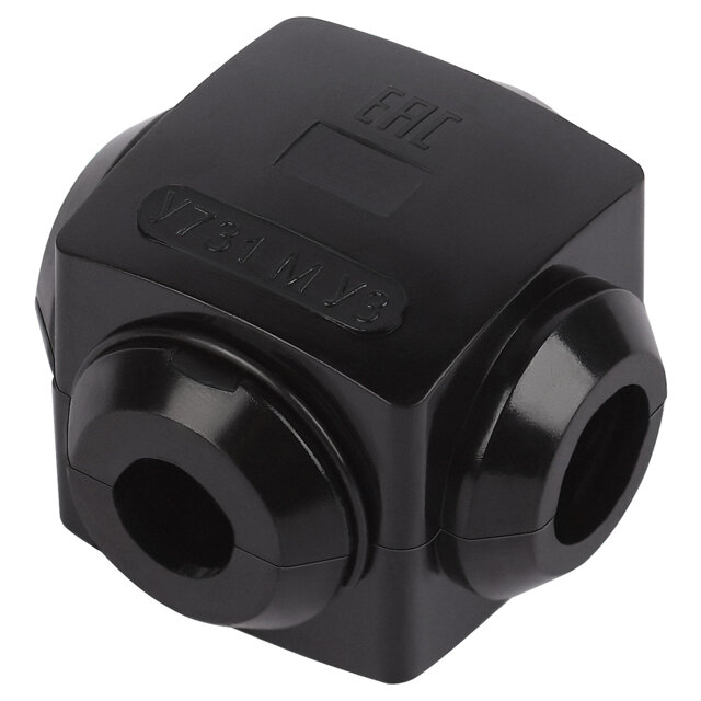 ЭРА У731М кабельный ответвитель сжим IP20 черный 4-10/1.5-10 мм для монтажа в щитах