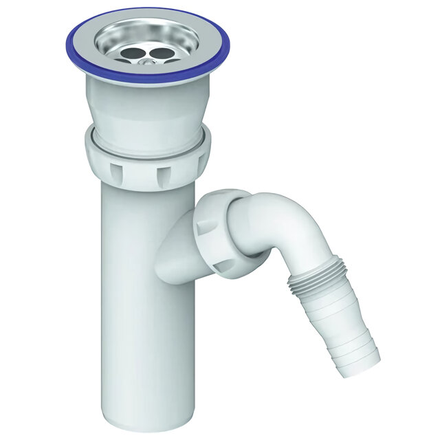 UNICORN выпуск для раковины 1 1/2 х 40 мм с отводом под бытовую технику