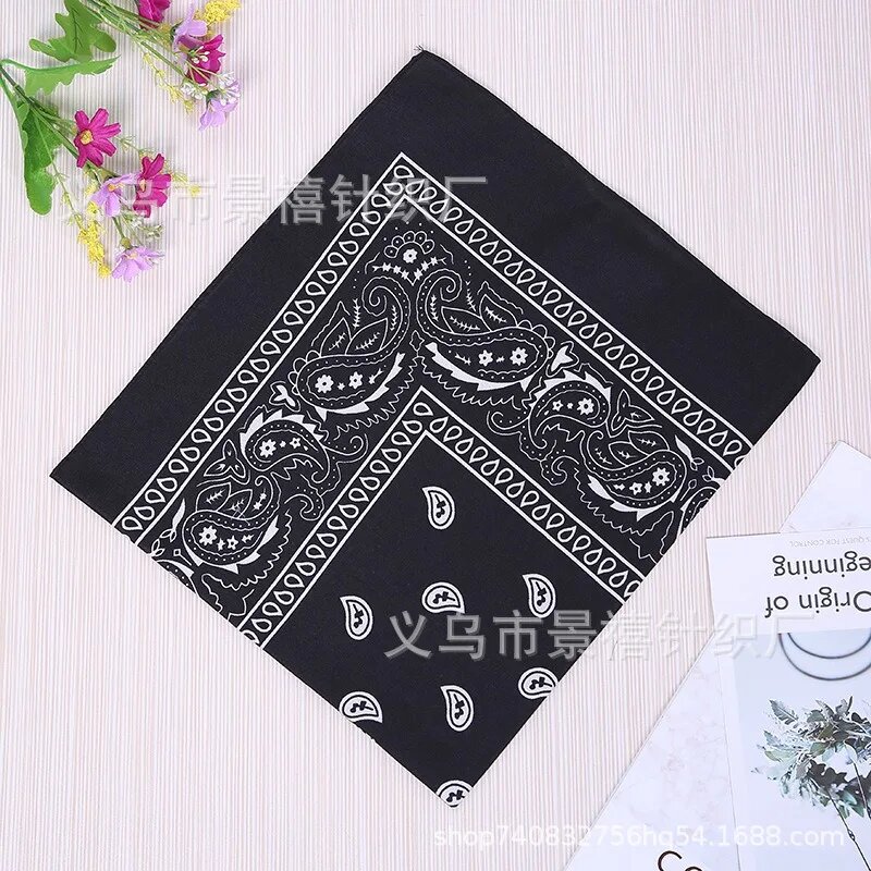 Черная бандана paisley print, Color: NO.3