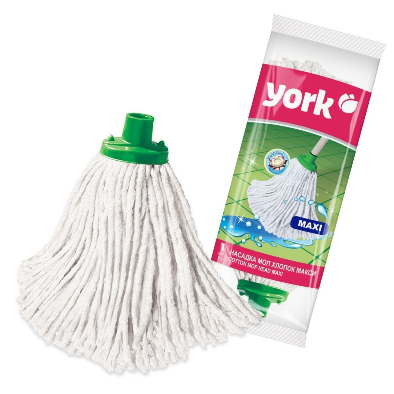 Насадка для мытья пола YORK макси хлопок веревочная