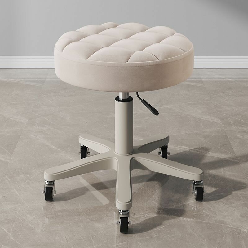 Динамический стул, ABS пластик, Нержавеющая сталь, Натуральная кожа, бежевый