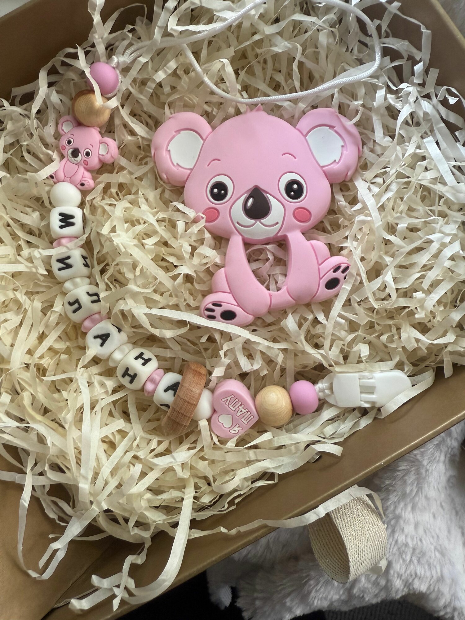 Держатель именной для соски Милана