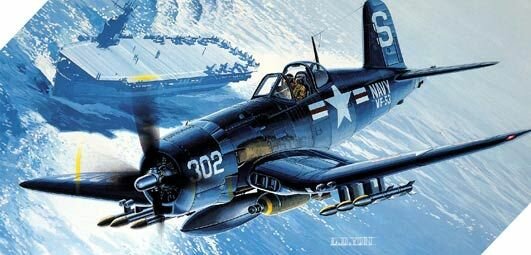 1:48 Сборная модель Сборная модель Самолет Voucht F4U-4B Corsair
