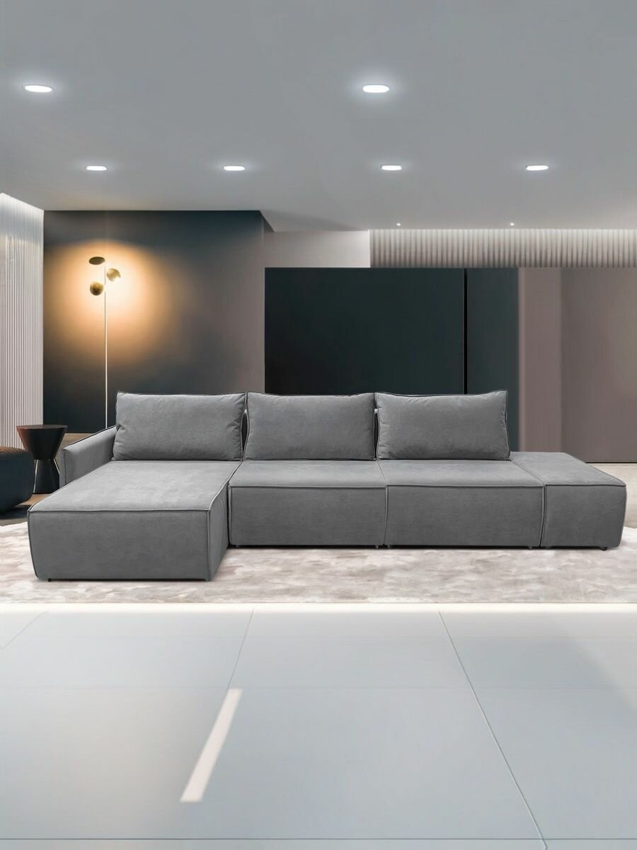 Угловой диван кровать Киото 359*148*80 независимый блок пружин, ящик для белья