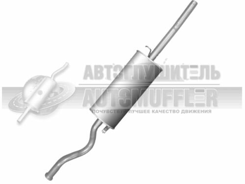 Глушитель основной 2110 2111 Автоглушитель до 2007г