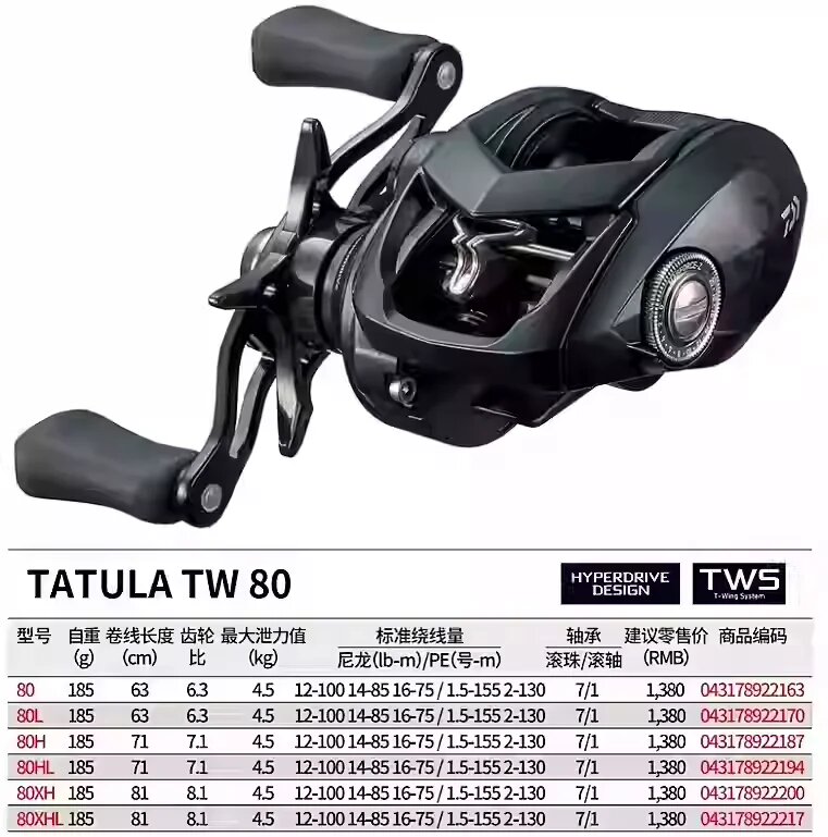 DAIWA TATULA TW 80 TATULA 70SV микро катушка TATULA 80HL