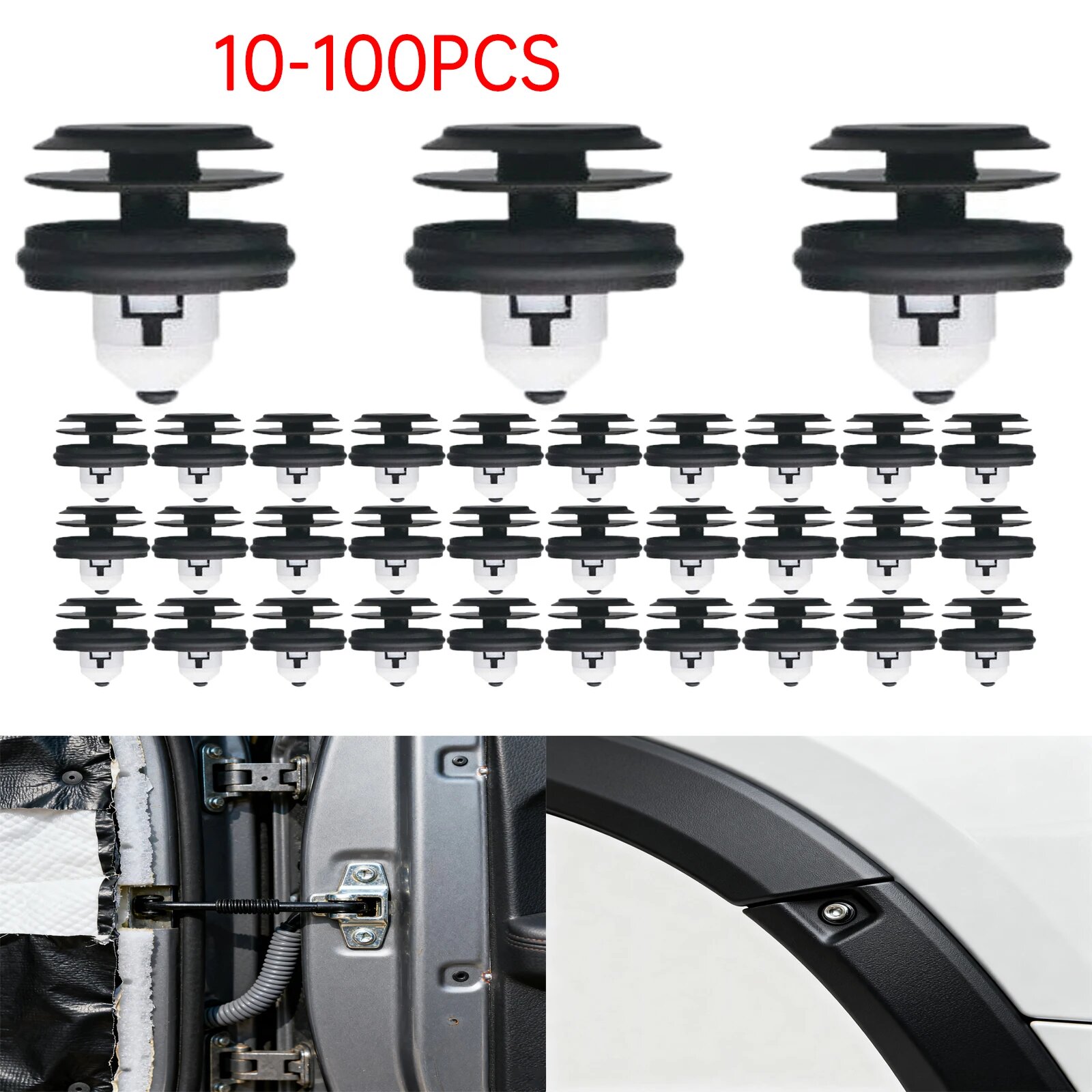 10-50 шт. зажимы для обшивки дверных карт автомобиля, внутренние пластиковые зажимы для BMW 3 10PCS