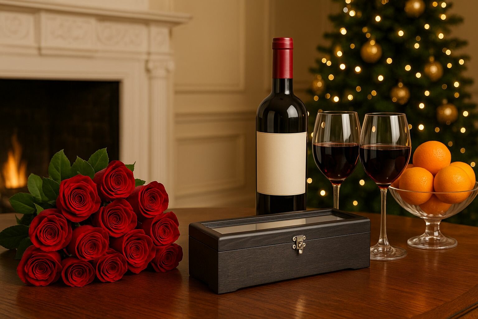 Шкатулка со стеклом венге матовая