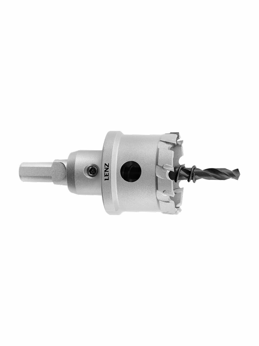 Коронка с твердосплавными напайками LENZ в сборе, 48 мм, l 25 мм