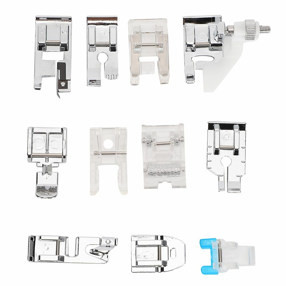 Набор прижимных лапок для швейной машины, многофункциональные аксессуары для бытовой вышивки в штучной упаковке