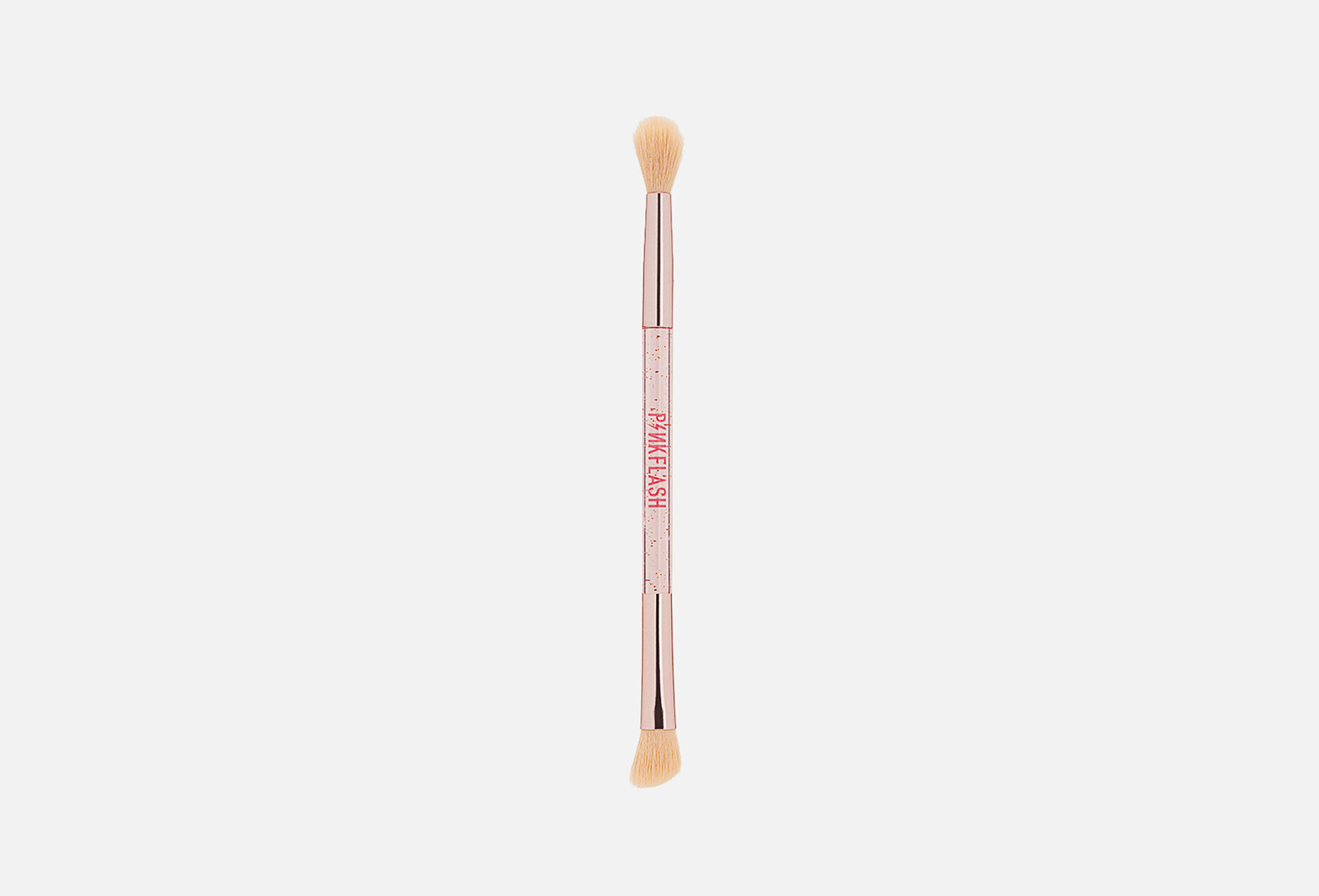 Двухсторонняя кисть для контуринга PINK FLASH Double nose shadow eyeshadow brush 7 г