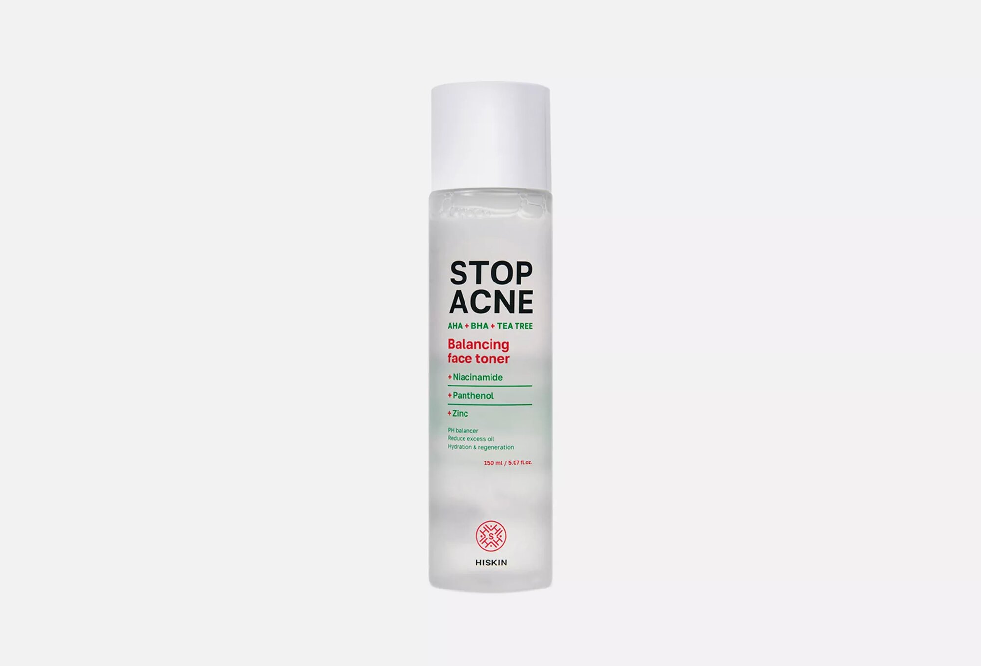 Тонер для лица HISKIN AHA + BHA + TEA TREE STOP ACNE 150 мл