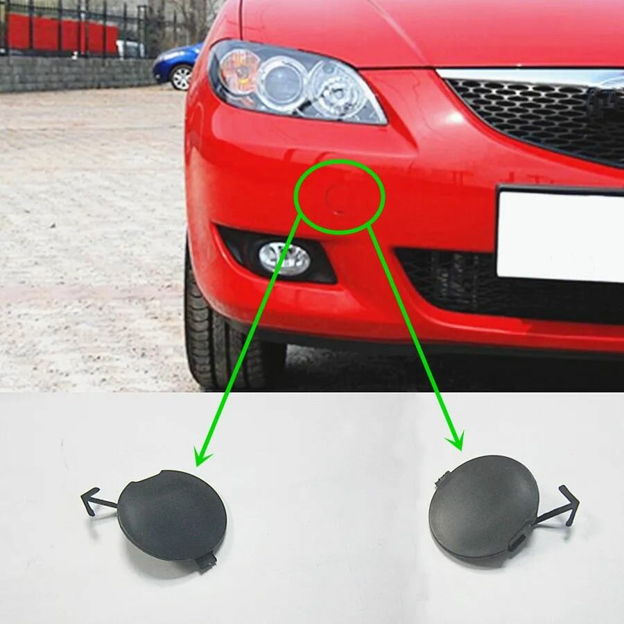Передний бампер буксировочный крюк крышка подходящий для Mazda 3 2004-2008 BK
