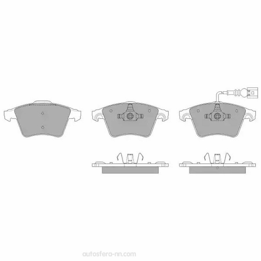 FREMAX FBP136601 колодки дисковые передние!\ VW T5/Multivan 2.0/3.2/1.9TDi/2.5TDi 03>