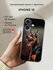 Чехол на Apple iPhone 16 / Айфон 16 с принтом "Доберман с цепью"