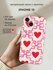 Чехол на Apple iPhone 15 / Айфон 15 с принтом "Hearts and ribbons 1 - 14 февраля...